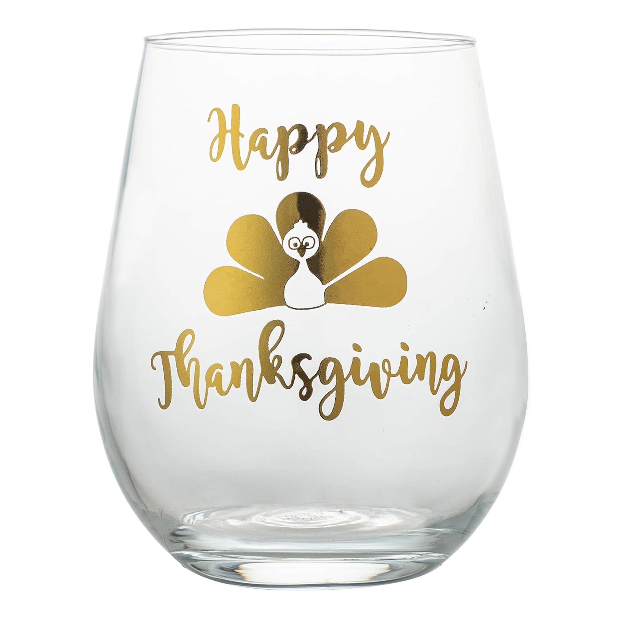 Amazon.com | Happy Thanksgiving Wine Glass 22 oz, Fall Wine Glasses ...