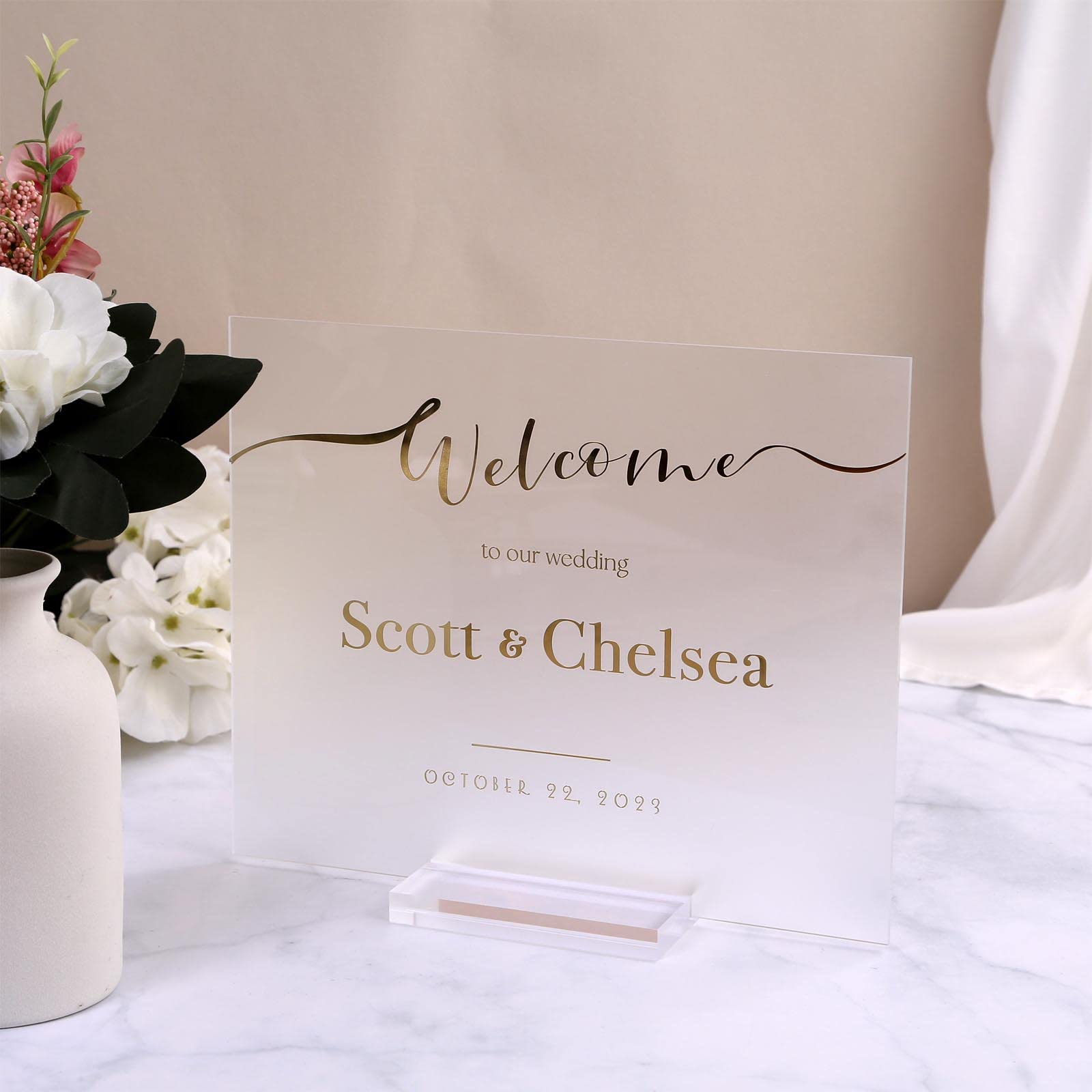 Acrylic sheets for wedding signs 60 photos - Vianawedding.com