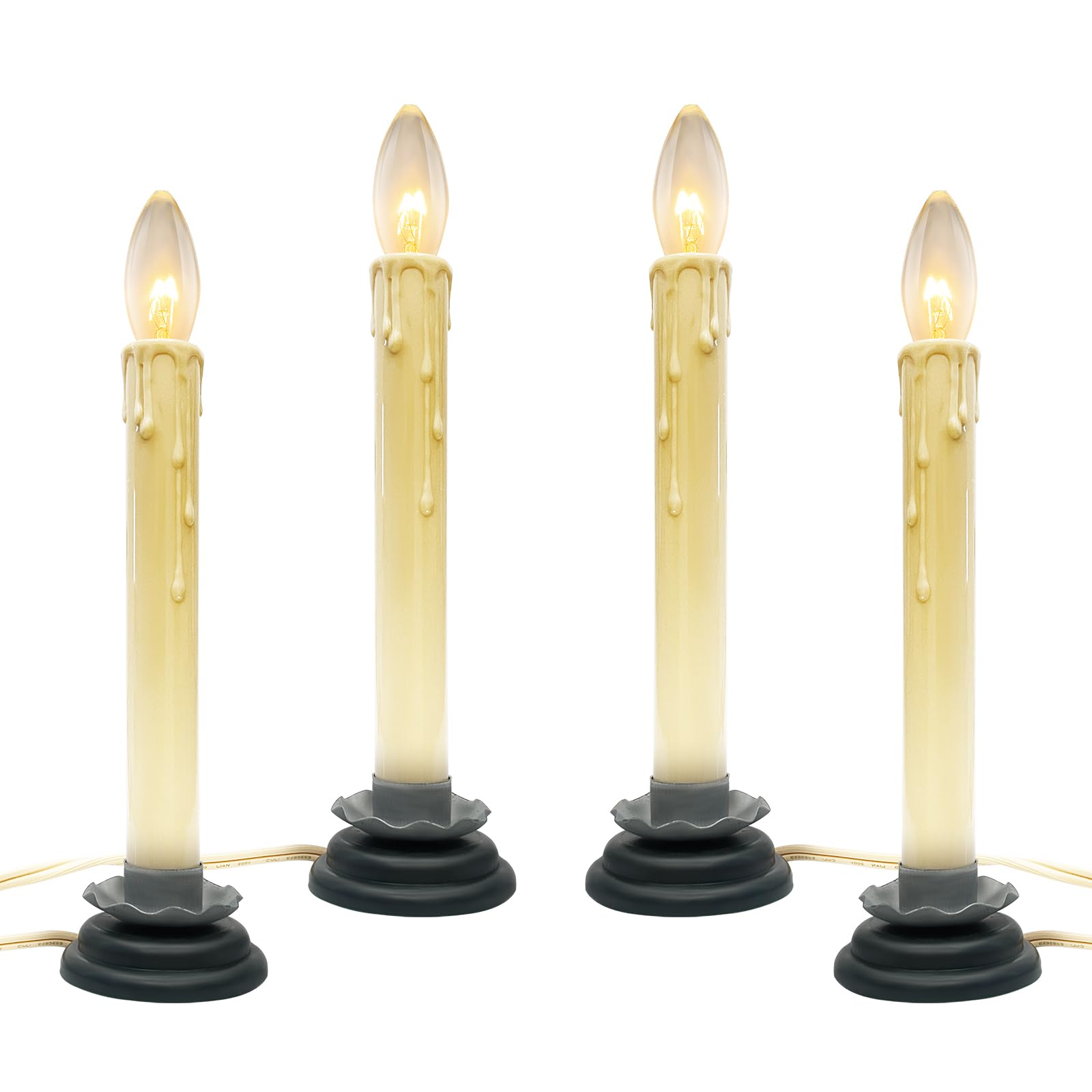 Amazon.com: 7 Inch Christmas Window Candles, Vintage Electric Window ...