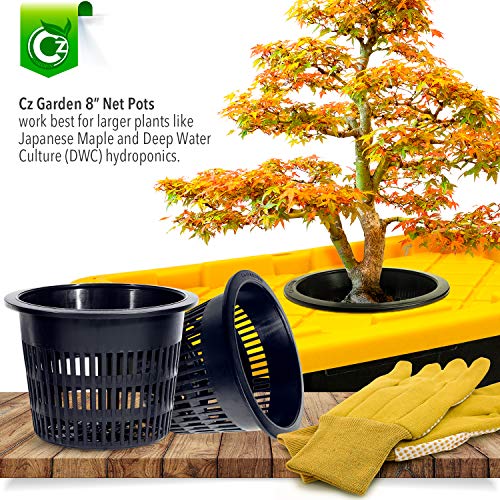 8 inch Net Pots Heavy Duty Round Cups Wide Rim Design - Orchids ...