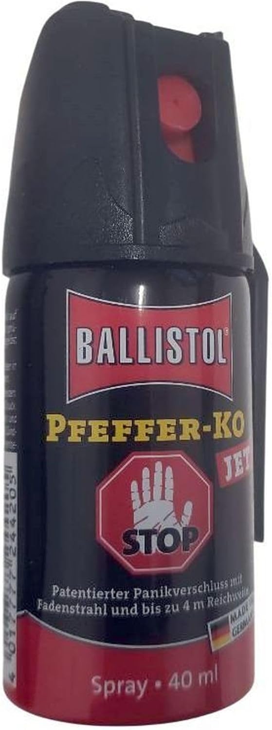 BALLISTOL 24420 Pfeffer-KO Jet 40ml Spray – Verteidigungsspray gegen ...