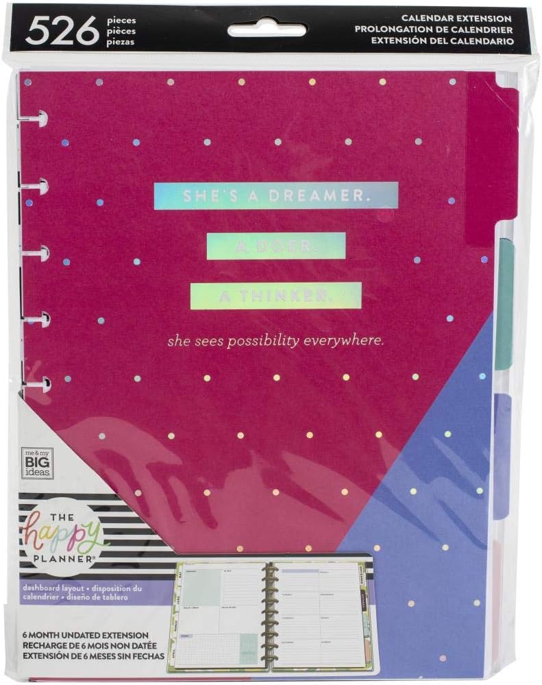 Amazon.com : Happy Planner Undated Refill Paper for Planners and ...