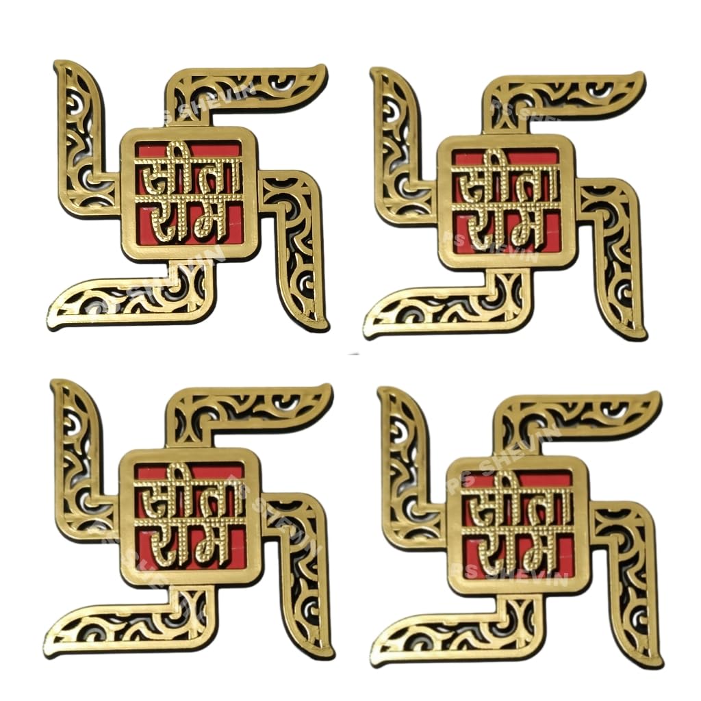 Buy Veena@ Sita Ram & Ram Ram Stickers Door Tags Rakhi Pooja Sohn Self ...