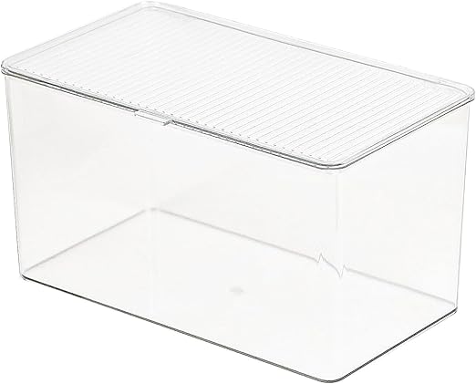 Amazon.com: ZEXALOR Clear Plastic Storage Bin with Lid, Organizer for ...