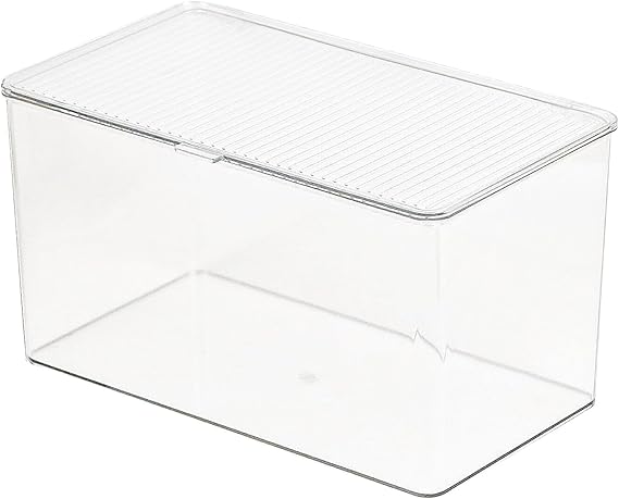 Amazon.com: ZEXALOR Clear Plastic Storage Bin with Lid, Organizer for ...