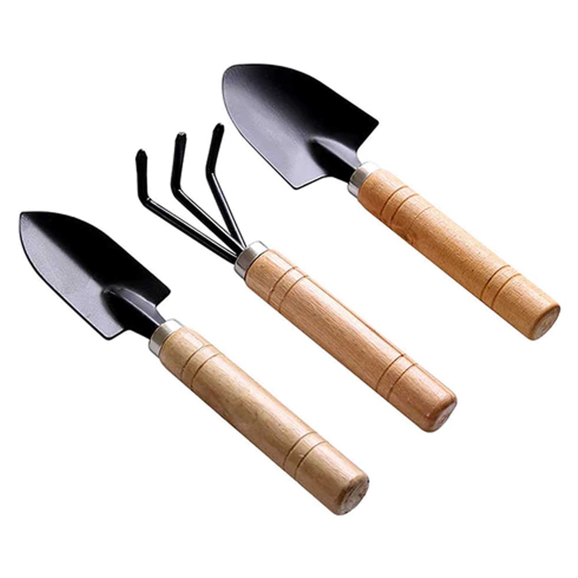 Suzec Gardening Combo Tools Kit - Handle Cultivator, Garden Fork ...