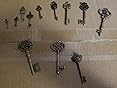 Amazon.com: bouti1583 Vintage Skeleton Keys Charm Set Royal Key in ...
