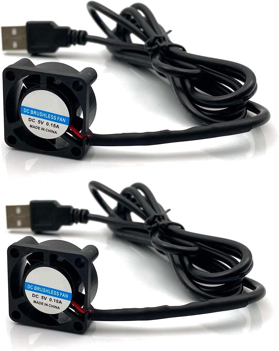 Amazon.com: 4 Pack 40mm USB Brushless Cooling Fan 40mm x 10mm Fan High ...