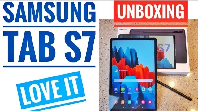 Watch Unboxing Samsung Galaxy Tab S7 Tablet on Amazon Live