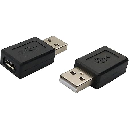 Amazon.com: USB 2.0 Male to Micro USB Female Connector Adapter (2 Pack ...