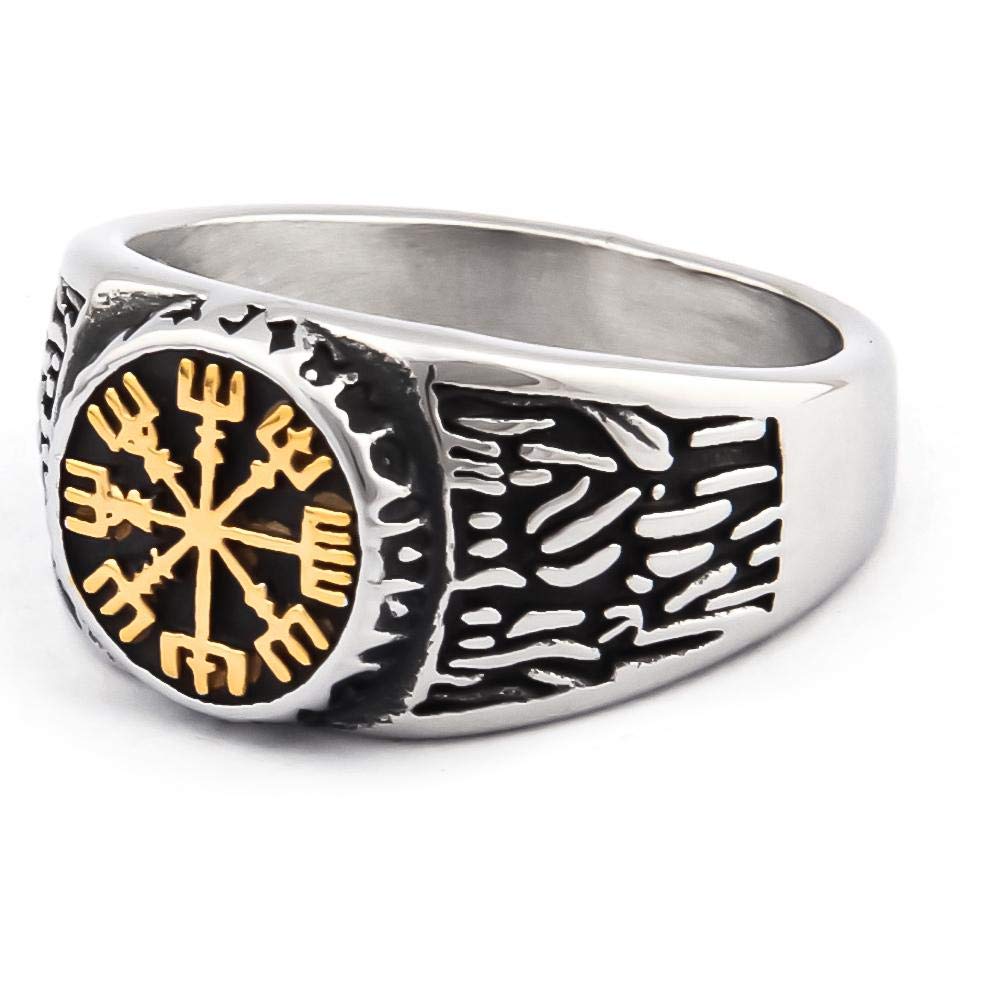 Buy BAVIPOWER Viking Vegvisir Nordic Compass Valknut Odin Symbol Rune ...