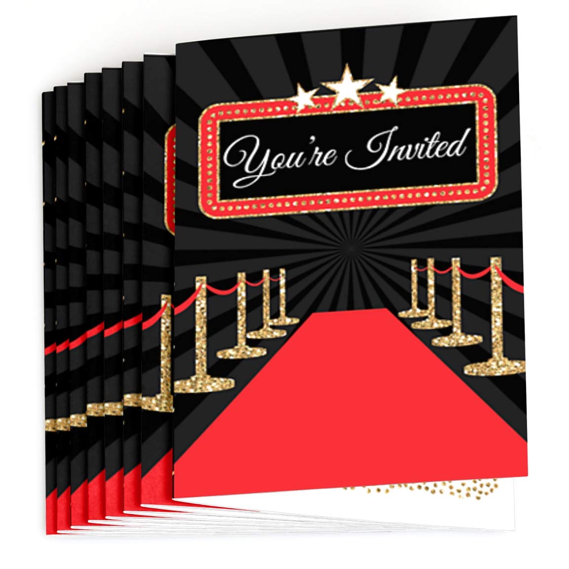 Hollywood Themed Birthday Invitations Blank