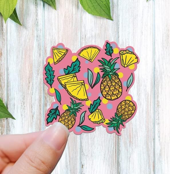 Amazon.com - Pineapples Vinyl Sticker Decal Cars Trucks Vans Walls ...