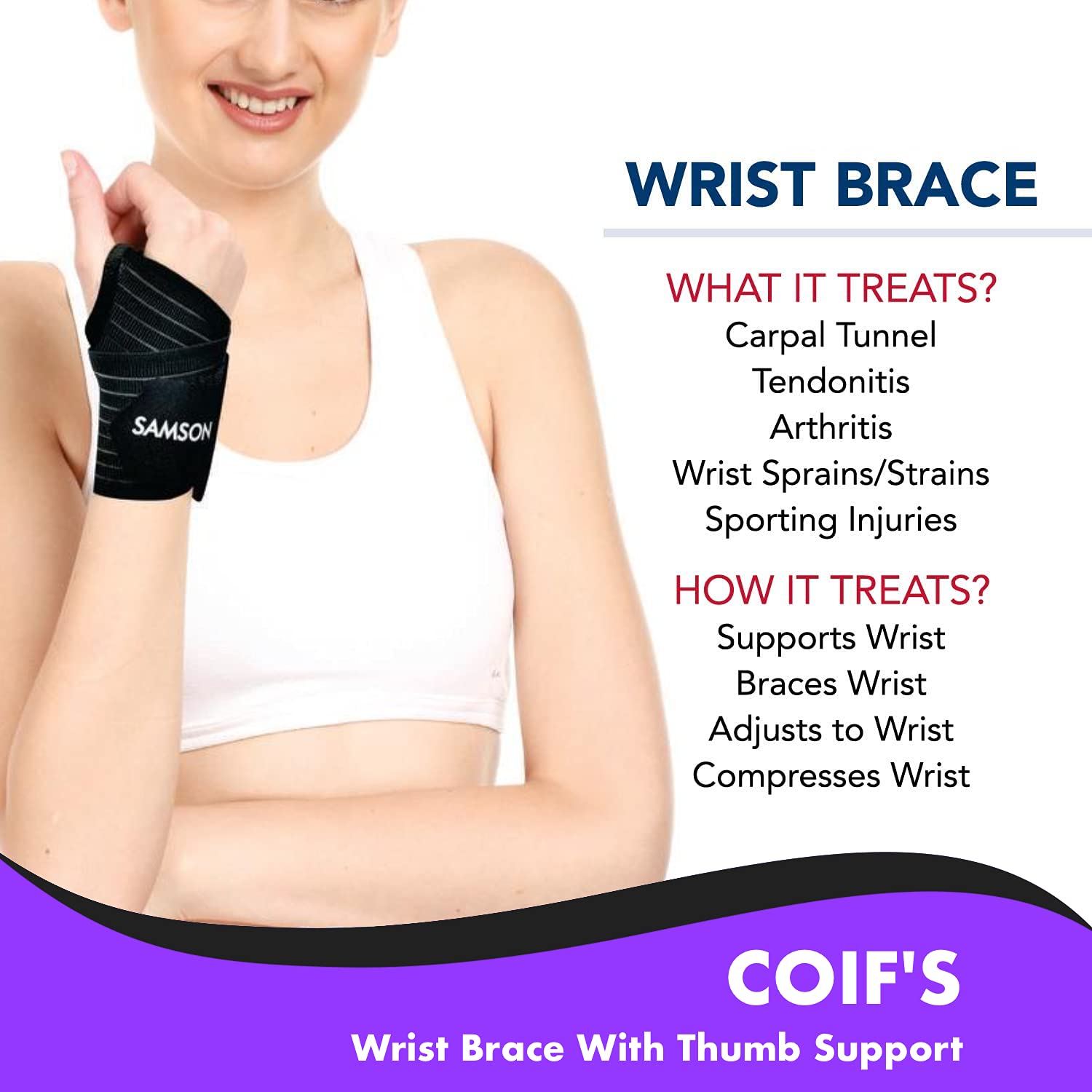 Buy Coif Wrist and Thumb Stabilizer Splint, Spica and Medical Brace ...