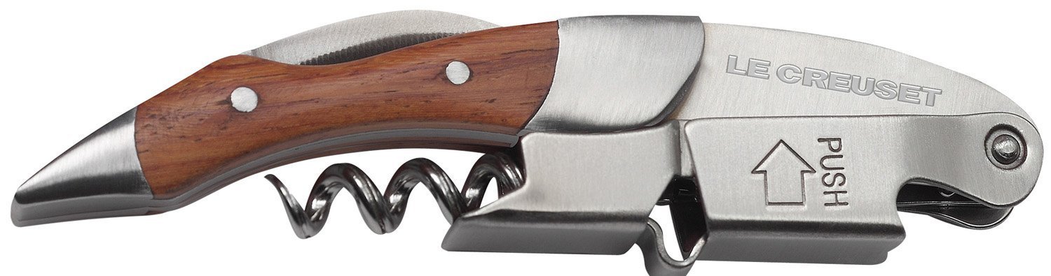 Amazon.com: Le Creuset Waiter's Friend Corkscrew, Wood: Wine Accessory ...