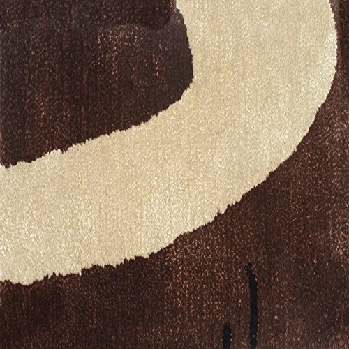 The Rug Market Moab-Brown Plush Floor Rug, Brown/Ivory, 16x27 : Amazon ...