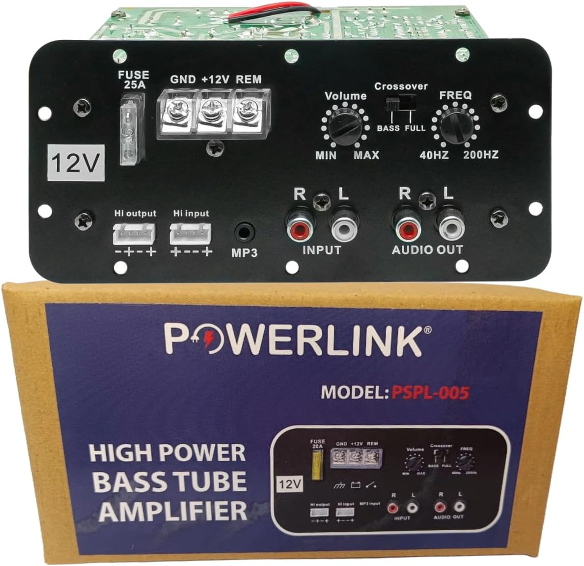 Ubervia® Car Sound Power Amplifier Board, 12V 600W High Power Bass Subwoofer Amp Board ...