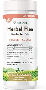 NaturVet Herbal Flea Pet Powder, 120ml : Buy Online at Best Price in ...