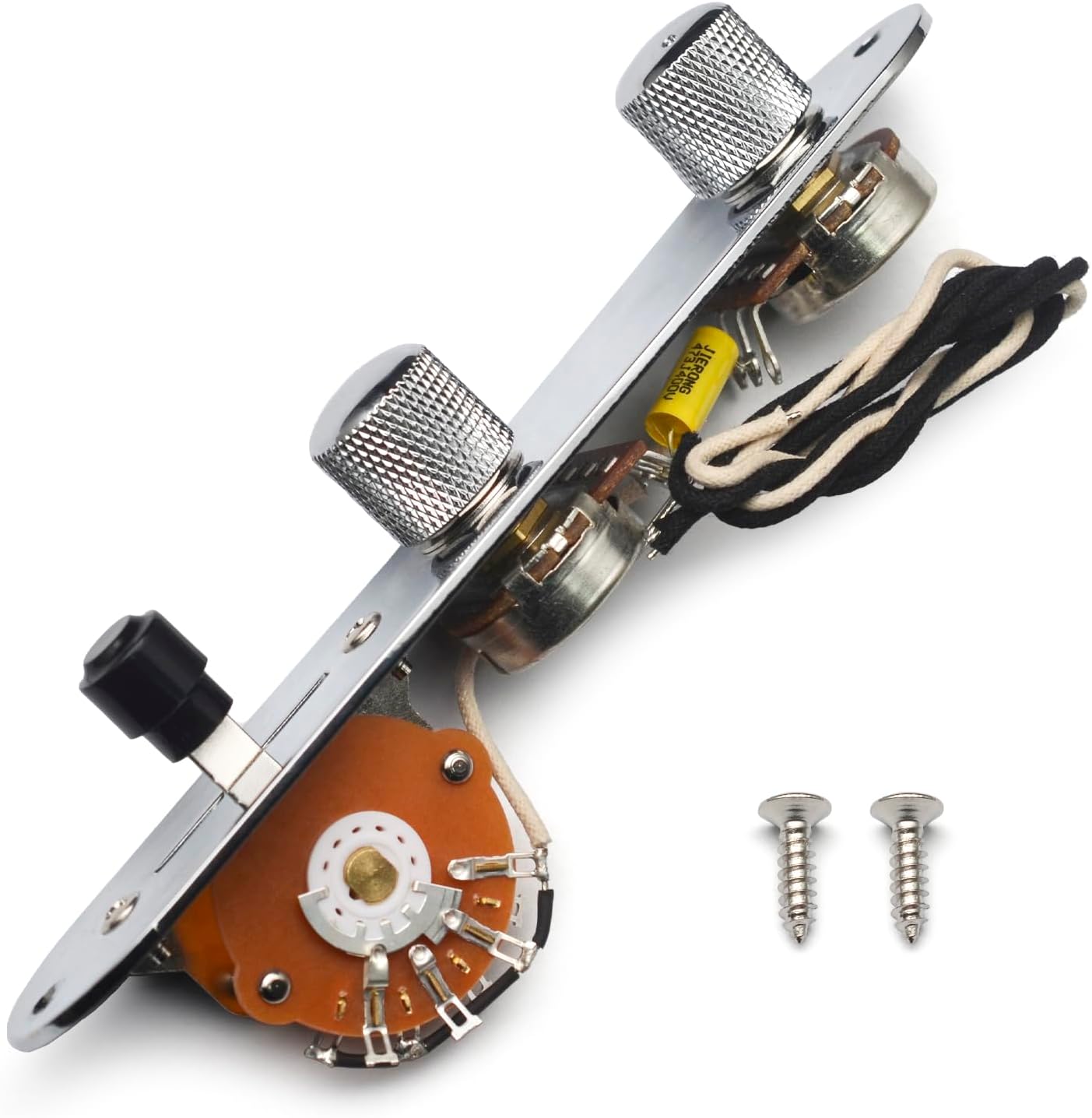 Amazon.com: SAPHUE Electric Guitar Loaded Control Plate Pre-Wired 3-Way ...
