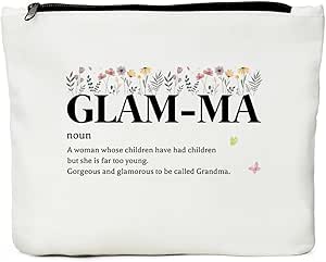 Amazon.com: Glamma Definition Noun Cosmetic Bag, Glamma Gifts, Mimi ...