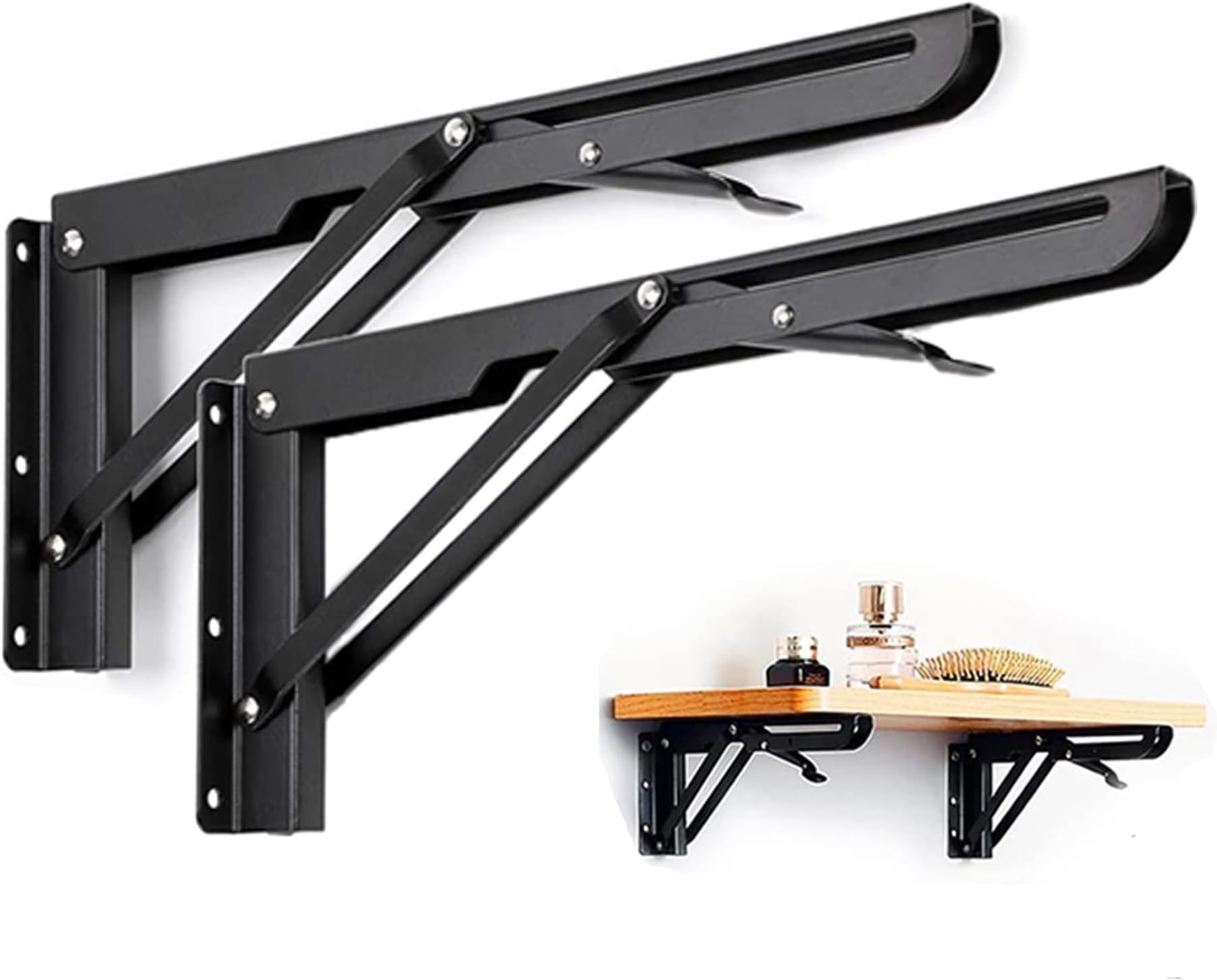 Soportes para estante de 30CM/12 pulgadas,mensulas para repisa plegable ...