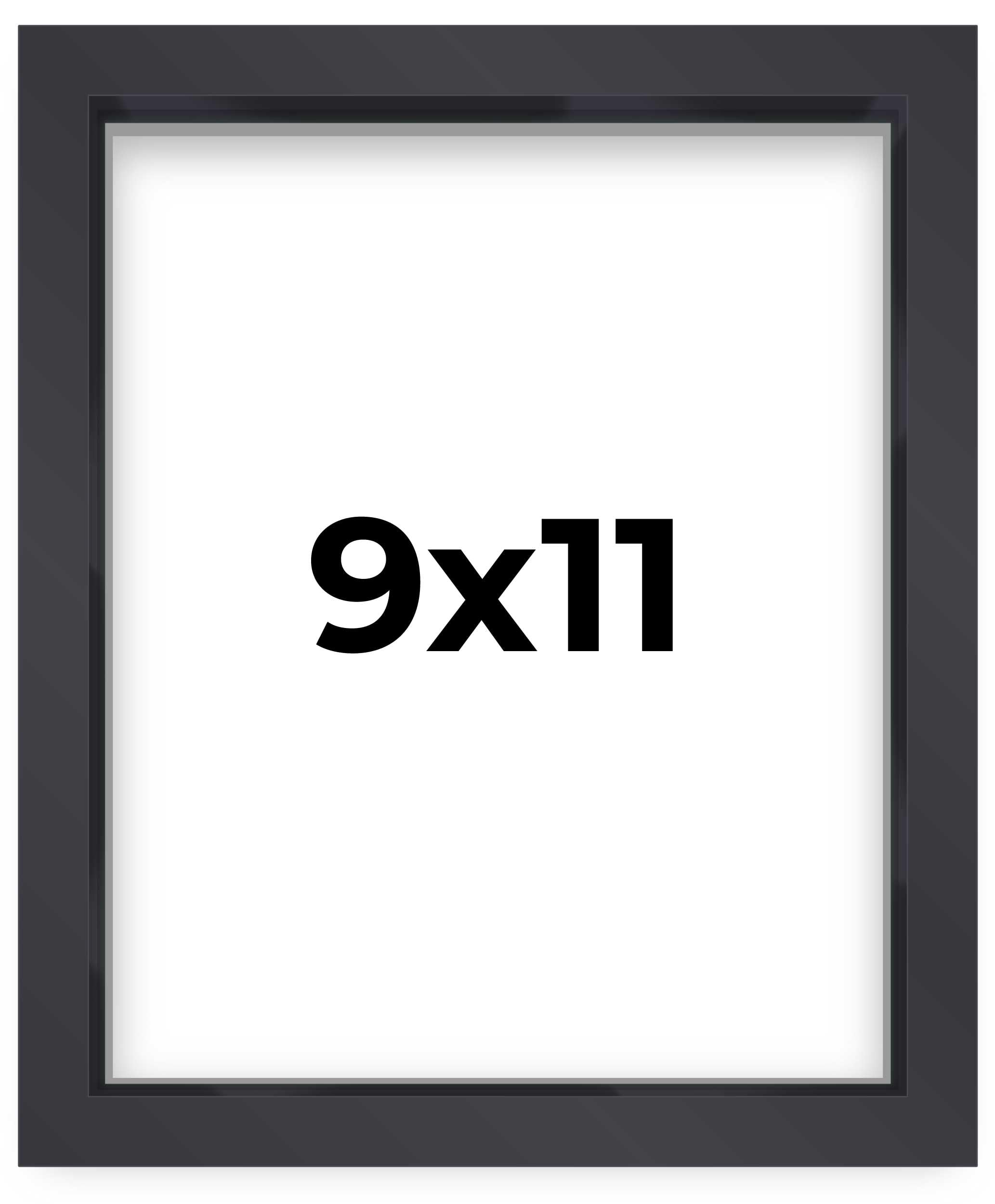 Amazon.com - 9x11 Black Shadowbox Frame - Interior Size 9x11 by 3/4 ...
