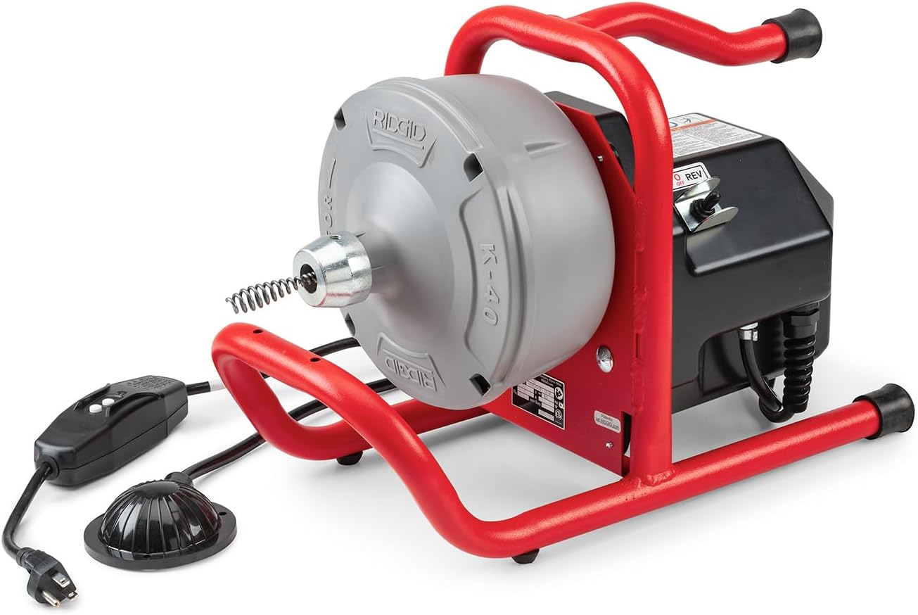 RIDGID 71722 K-40AF Sink Machine with 5/16 Inch Inner Core Cable and ...