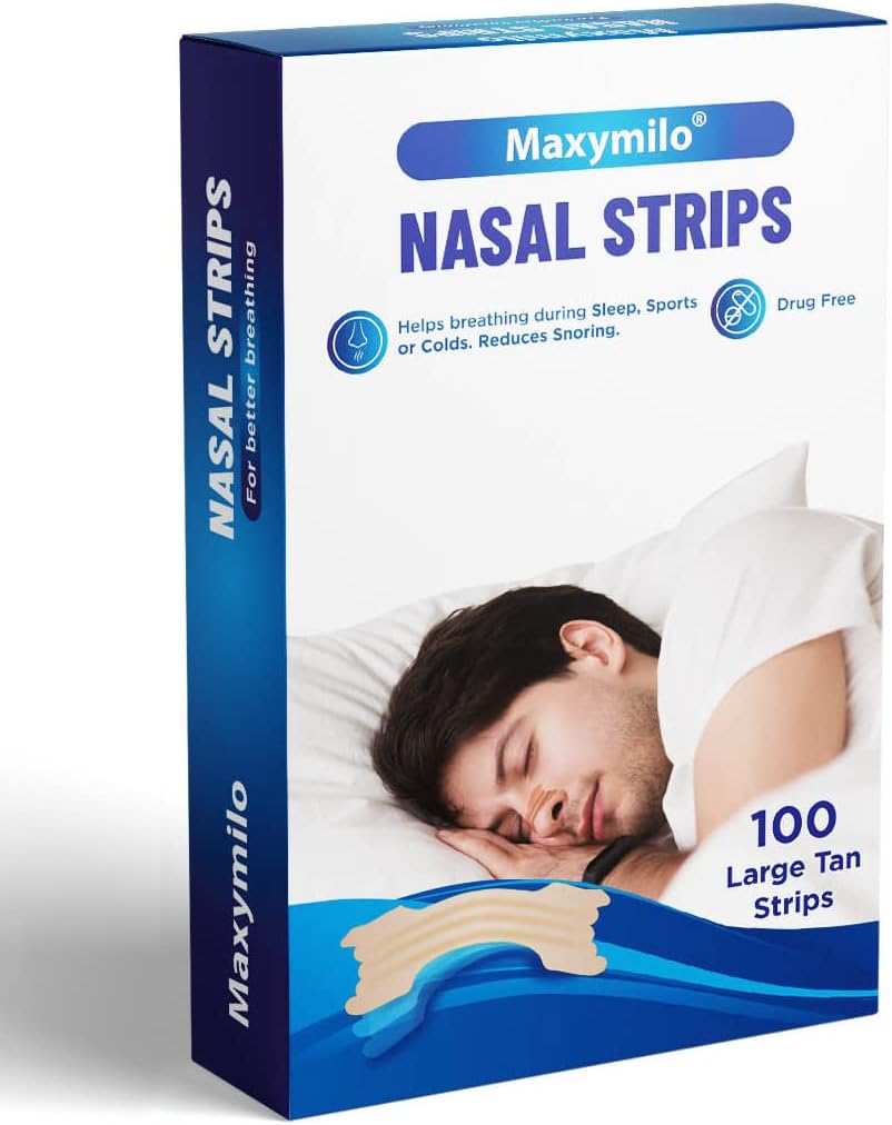 Maxymilo 100x Nasenpflaster Besser Atmen Groß, Schnarchstopper ...