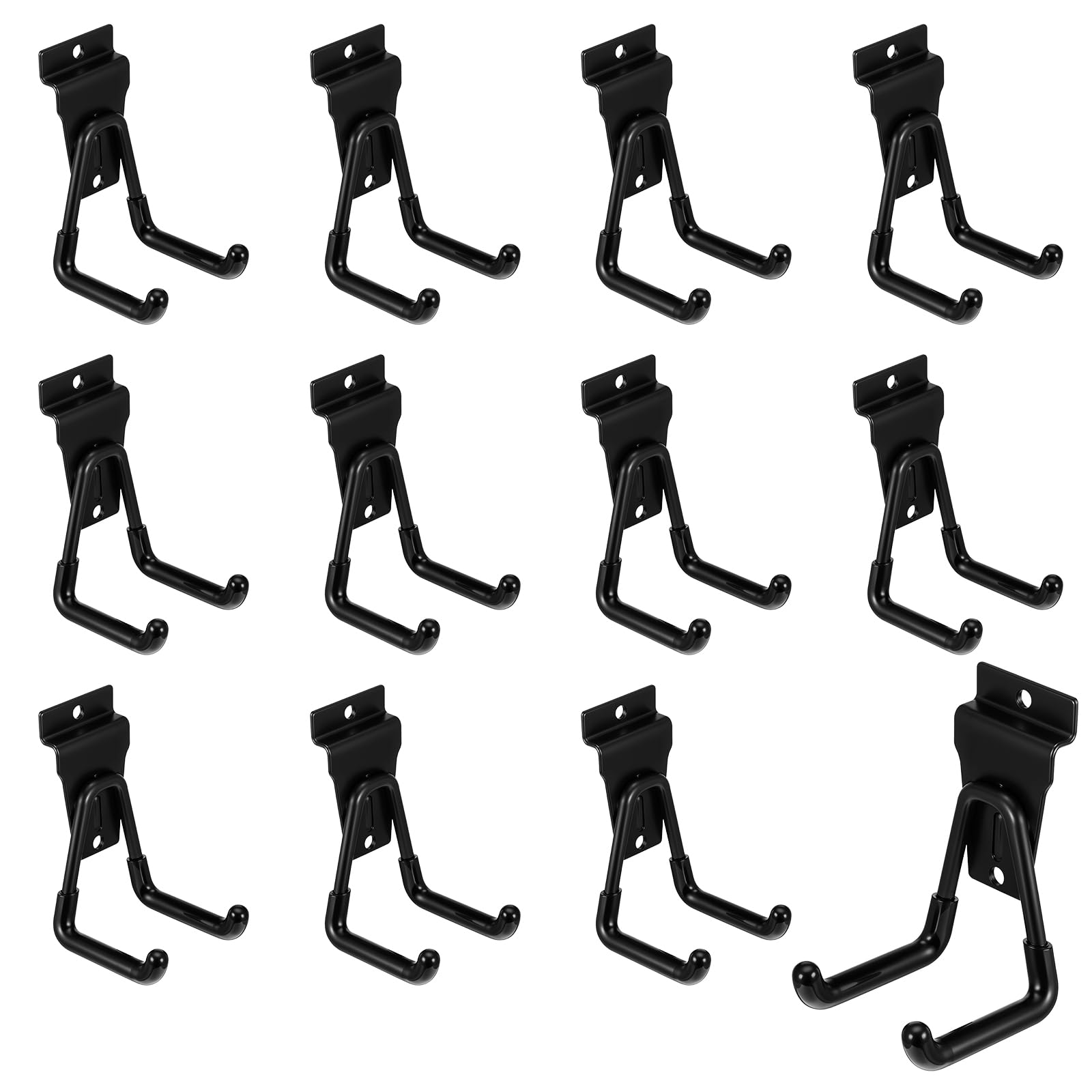 Lemecima 12 Pack Slatwall Hooks Heavy Duty Slatwall Accessories Garage ...