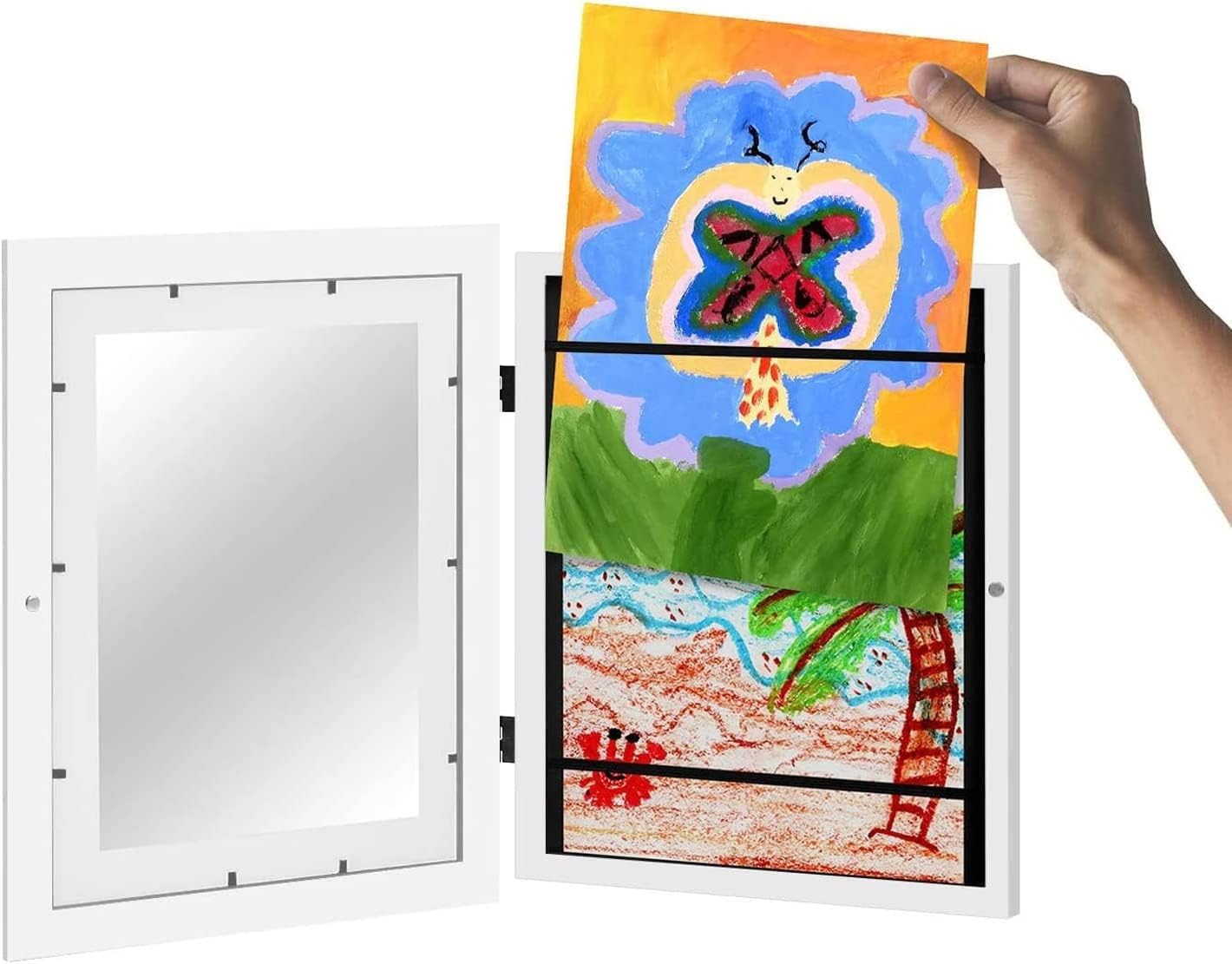 Kids Art Projects, Kids Artwork Display Frame, Art Picture Frame, Front ...