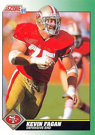 Amazon.com: 1991 Score Football #275 Kevin Fagan San Francisco 49ers ...