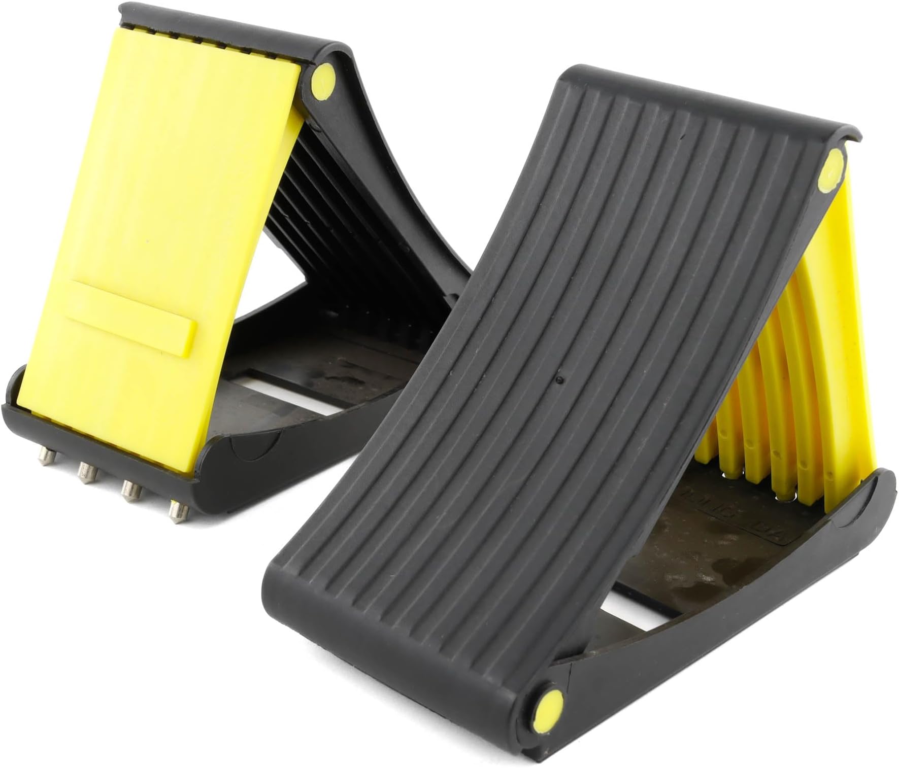 Leisurewize - Pack of 2 Heavy Duty Foldable Wheel Chocks | 4 Metal ...