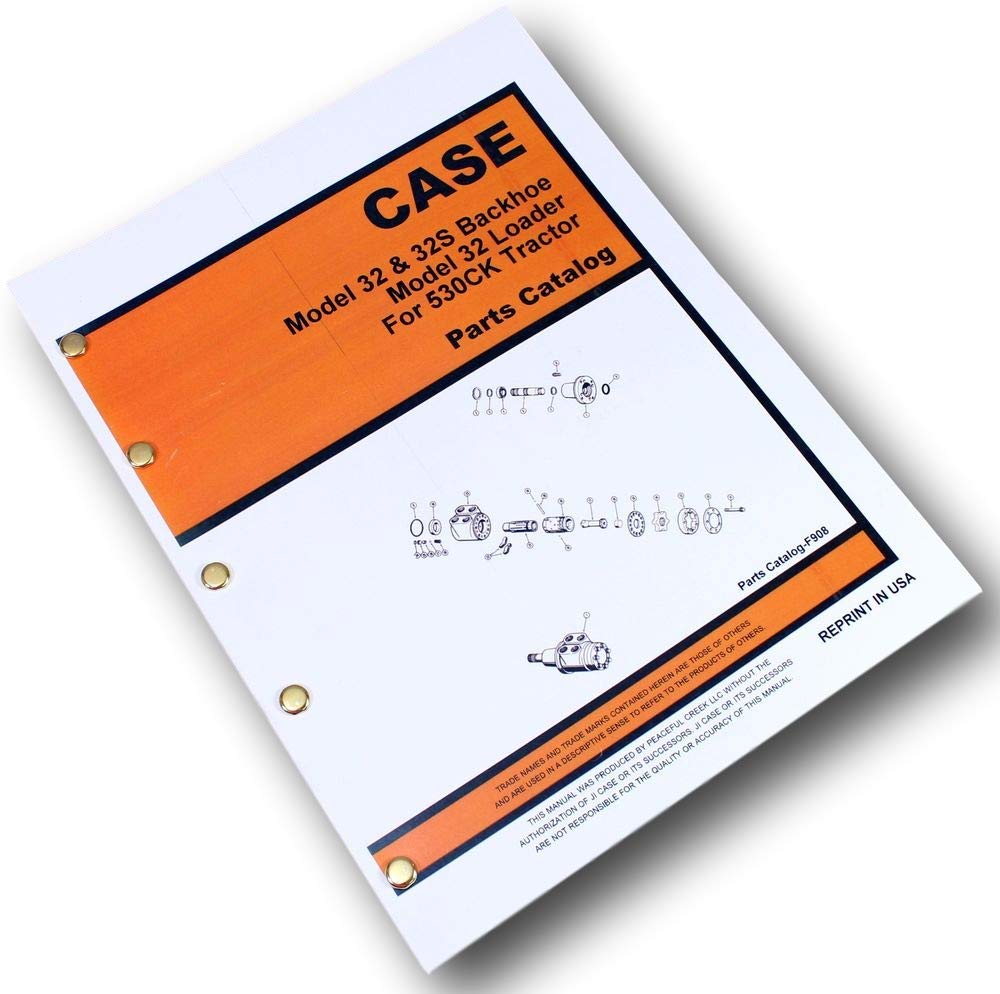 Amazon.com: J I Case Model 32 & 32S Backhoe & 32 Loader 530Ck Tractor ...