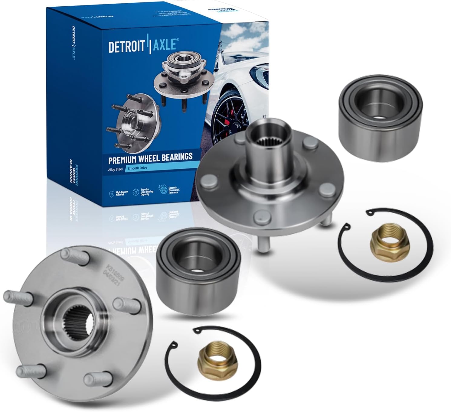 Amazon.com: Rear Wheel Hub and Bearing Assembly Left or Right ...