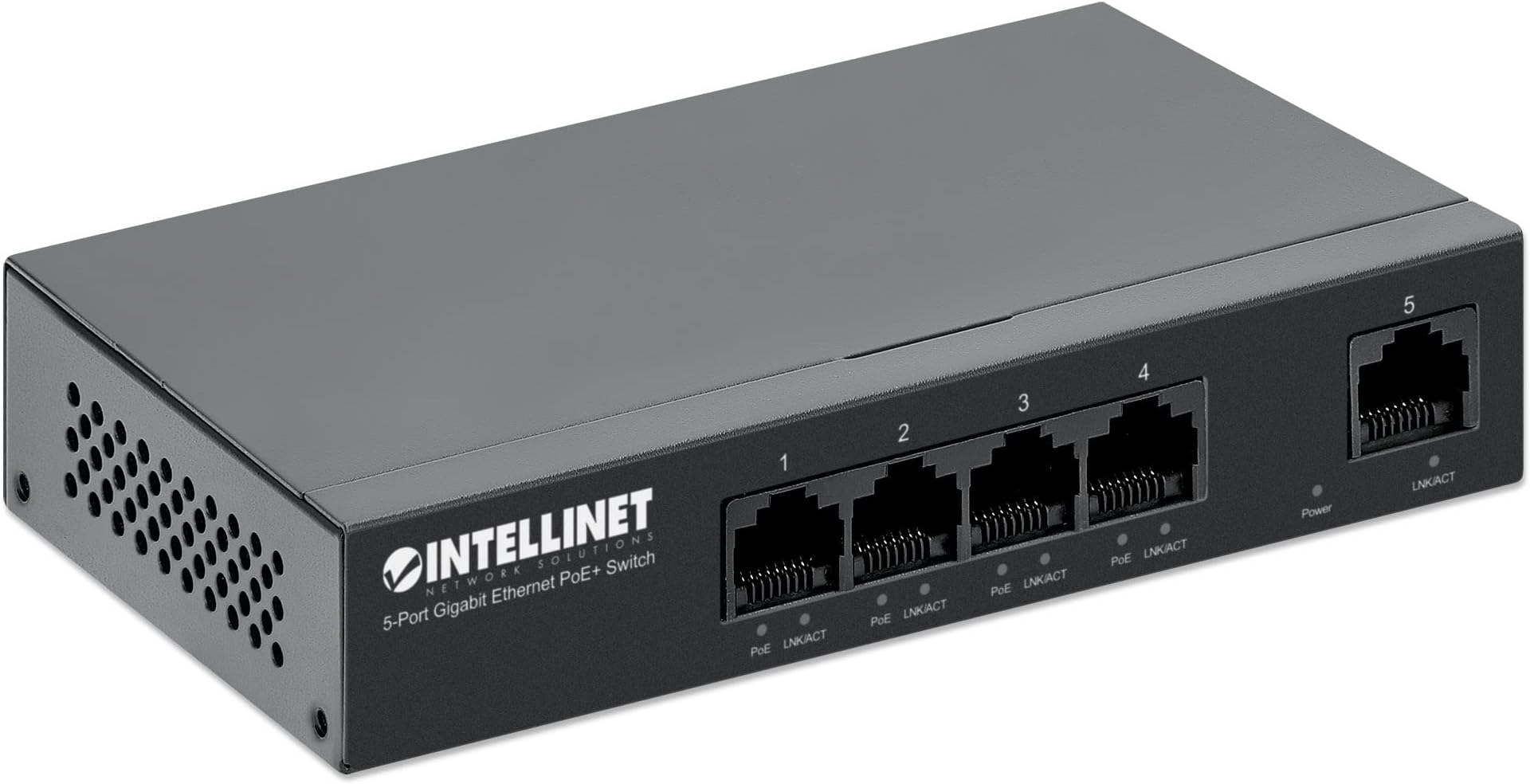Amazon.com: Intellinet 5-Port PoE Switch - with 4 Gigabit POE Ports and ...