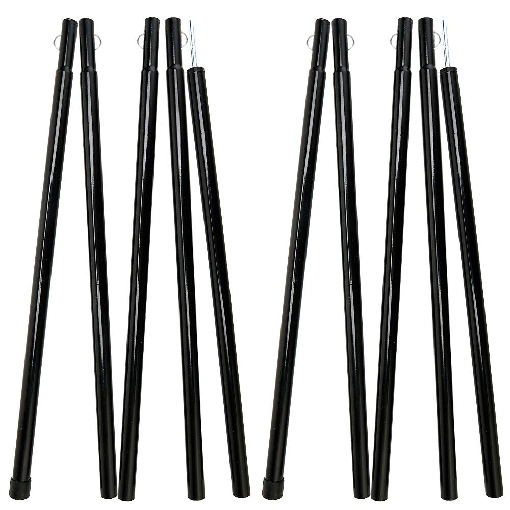 Buy Soomloom Outdoor Poles, Tarp Poles, Tent Poles, 5 Sections, 1 Set ...