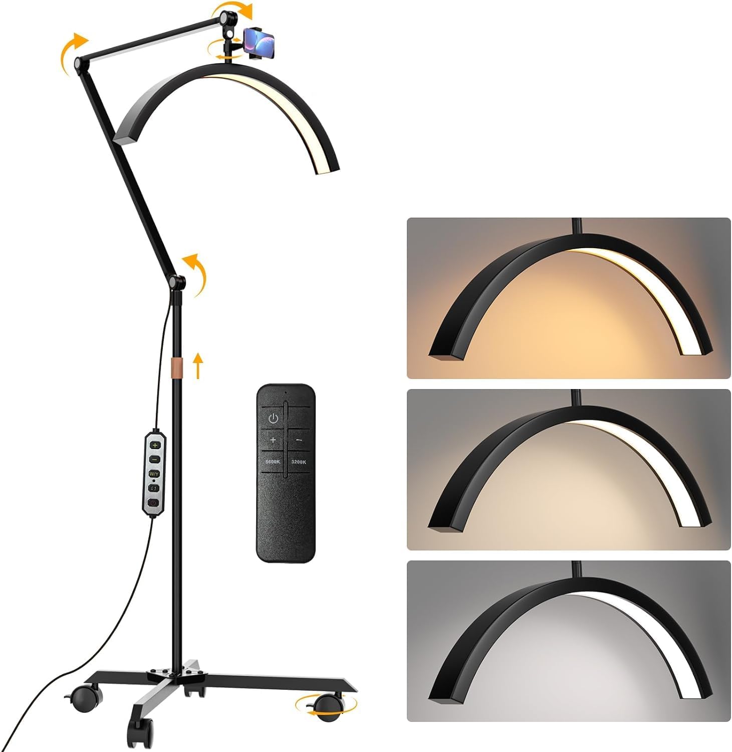 Amazon.com: Lash Light for Eyelash Tech: Half Moon Lash Lamp for ...