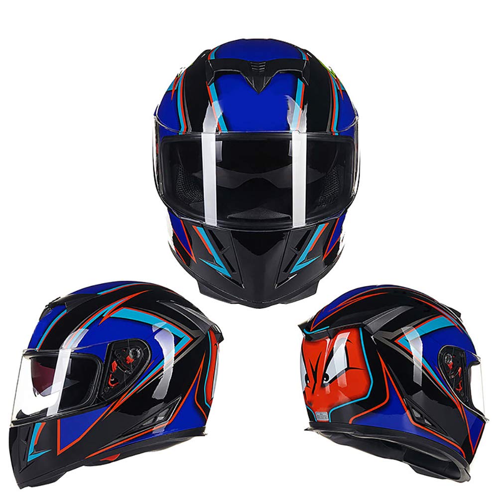 Buy MMRLY Full Face Motorcycle Helmet,Flip Up Dot Certification Modular ...