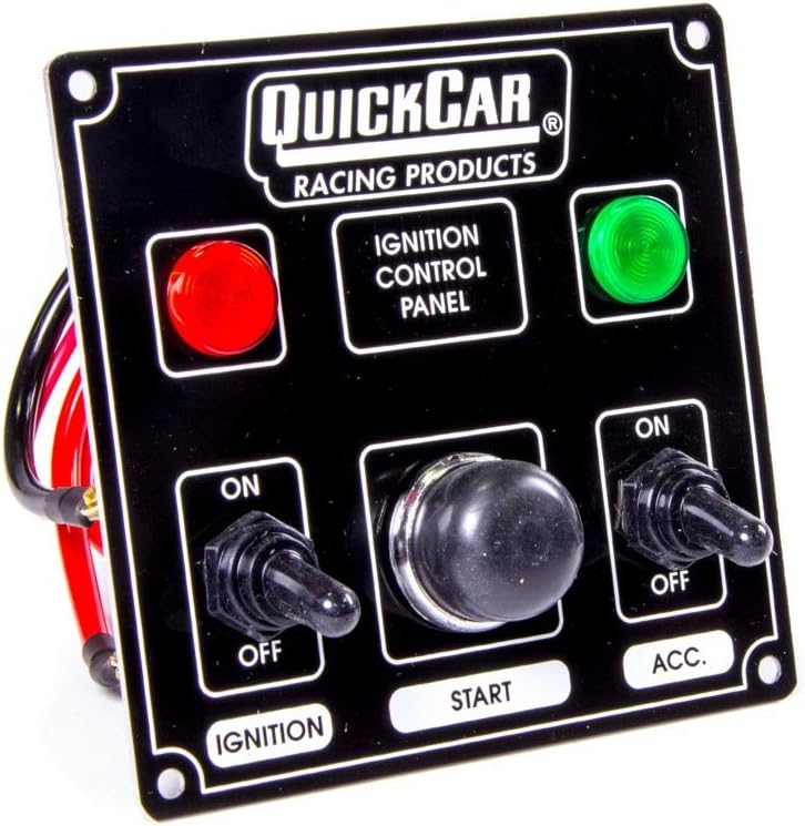 Amazon.com: QuickCar Racing Products 50-822 Ignition Panel Black W/1 ...