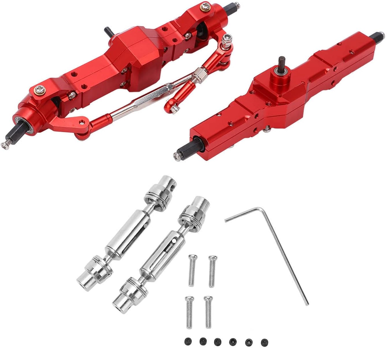 Amazon.com: Pilipane RC Metal Axle, RC Front Rear Drive Axle Kit and ...