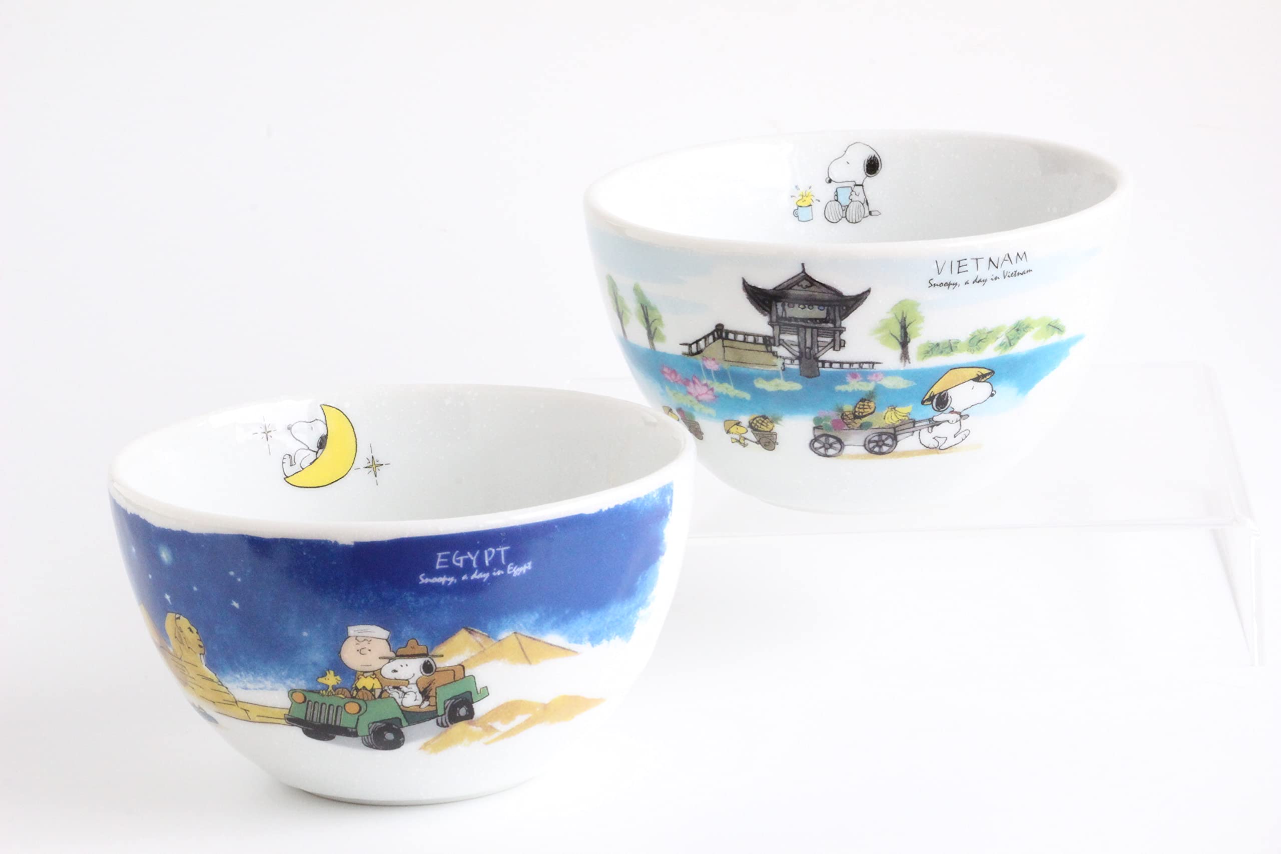 Amazon.com: Egypt Vietnam Snoopy Bowl, Set of 2 : Home & Kitchen
