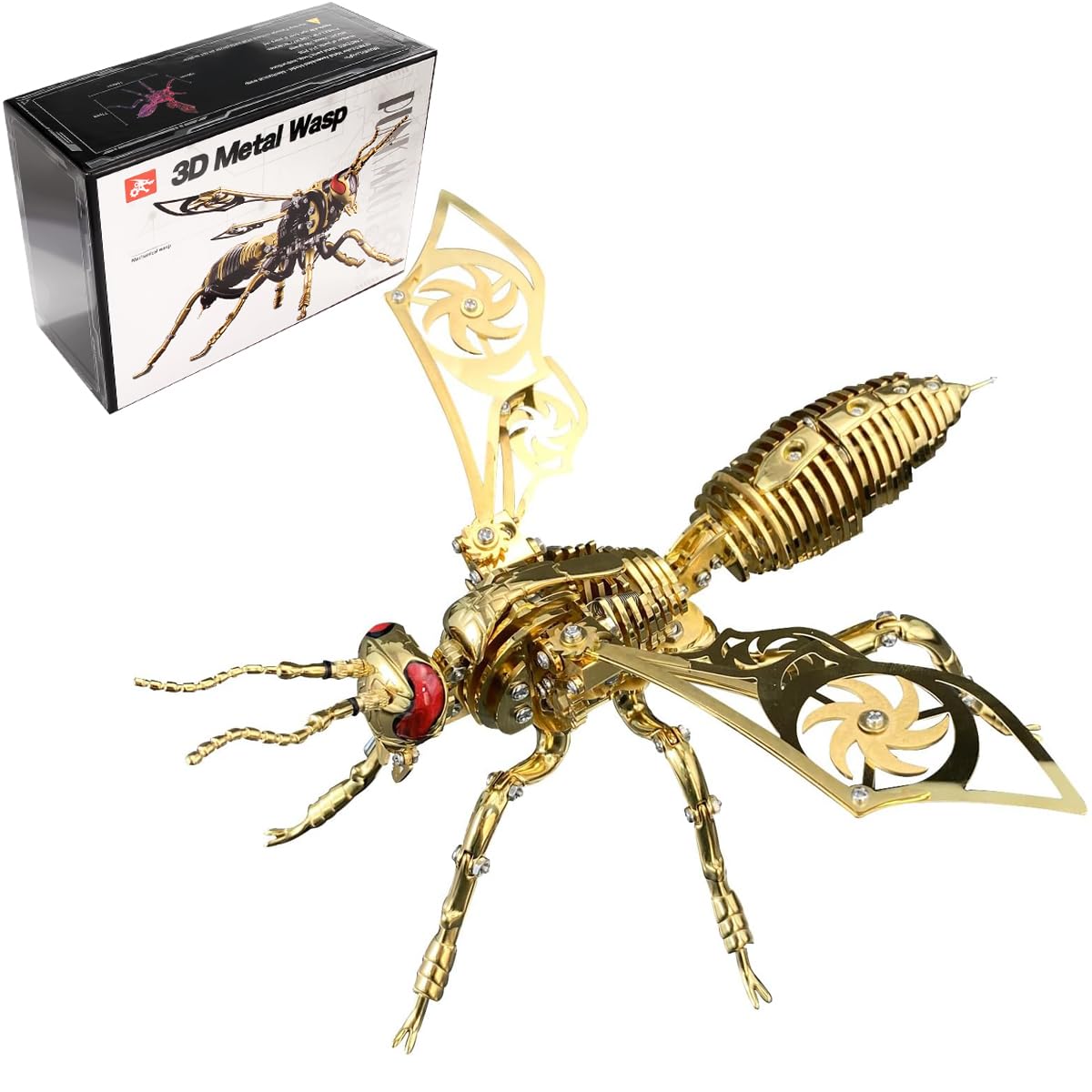 Wasp Model Kits Mechanical Punk Mantis 3D Metal Model Kits DIY