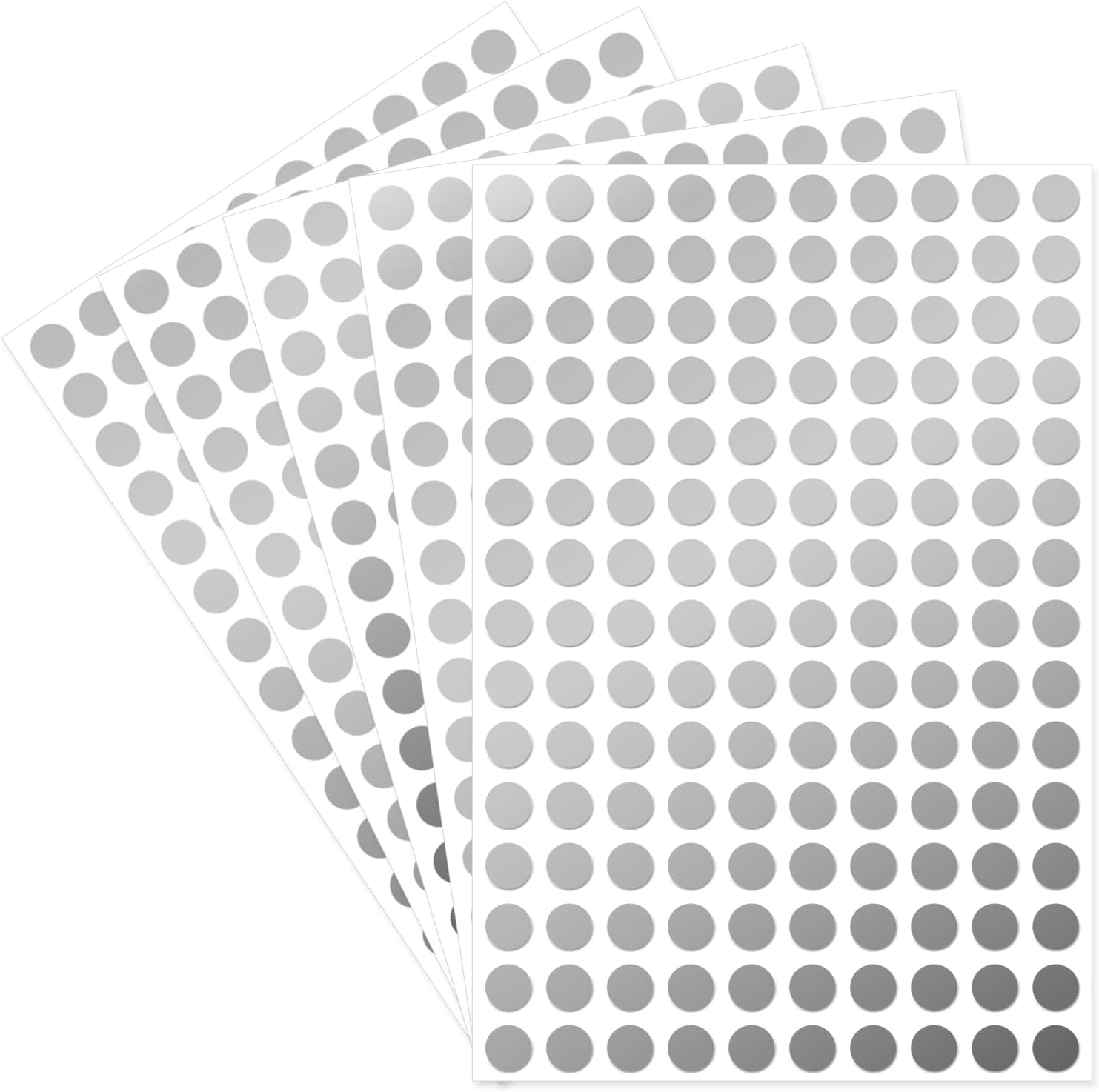 Amazon.com : starboling Dot Stickers,3/8 Inch Silver Circle Stickers ...