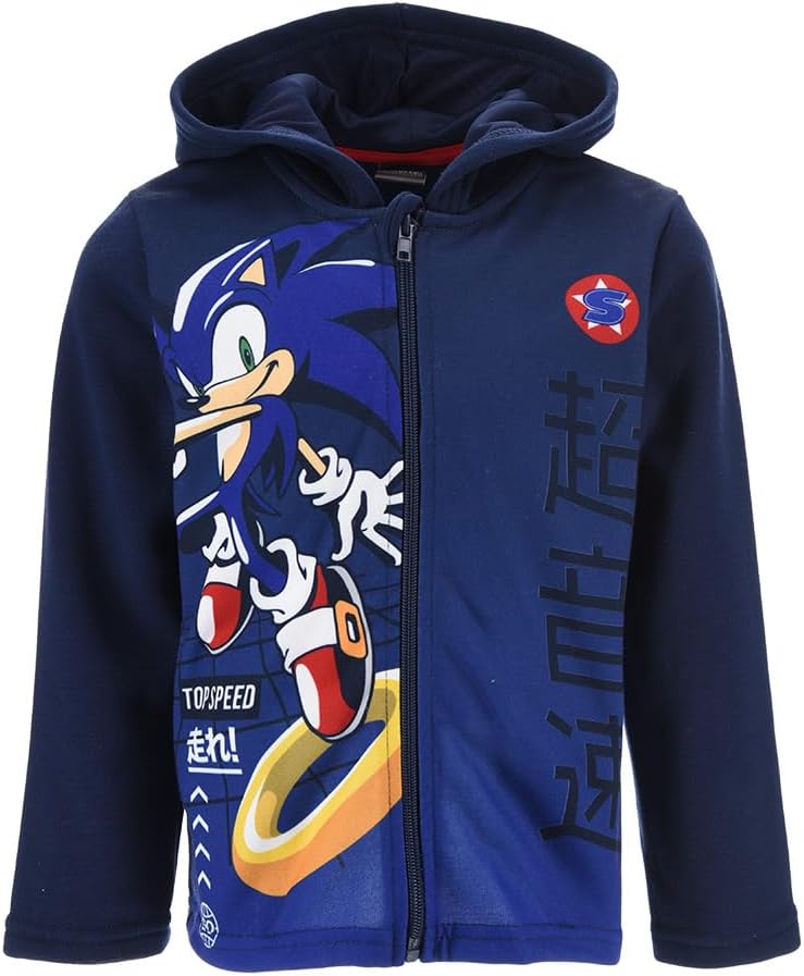 Sonic The Hedgehog Boys Sweatshirt Sonic The Hedgehog Design Soft Dark ...