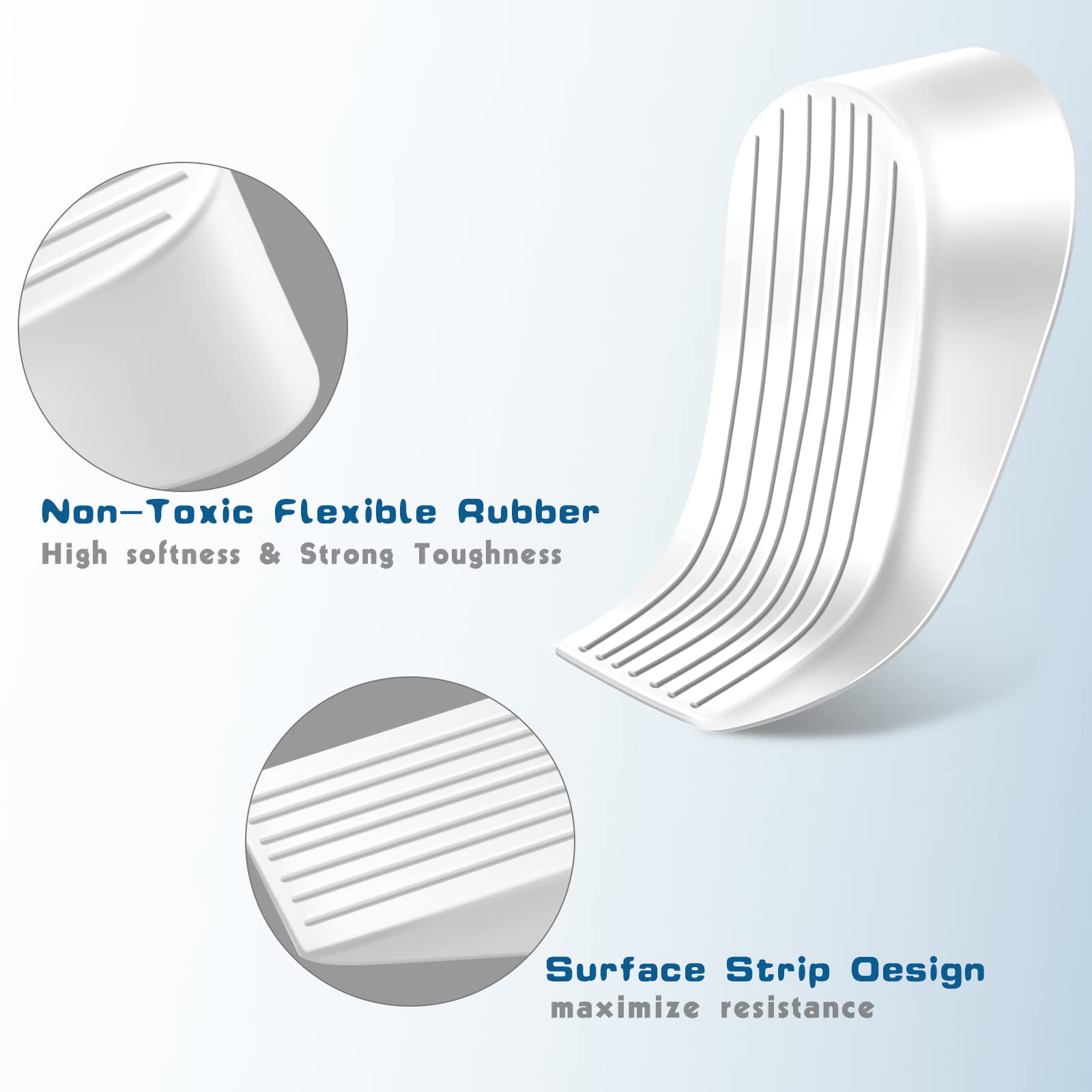 Snapklik.com : KOLAKO Door Stops, Rubber Door Stopper Wedge, Heavy Duty ...