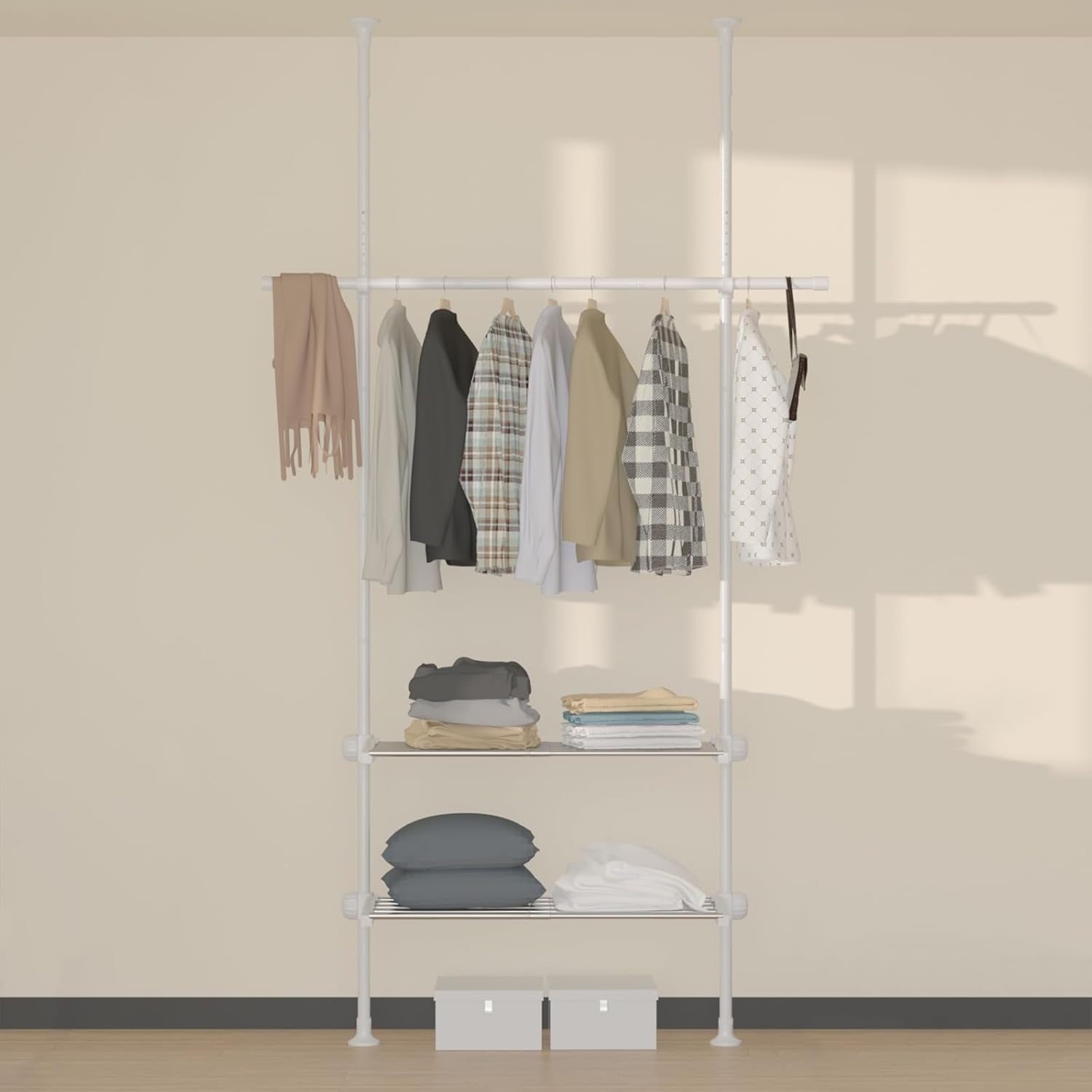 Amazon.com: BsBsBest Clothes Rack, Adjustable Free Standing Closet ...