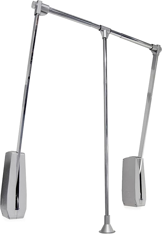 Emuca - Hang pull down wardrobe rail lift wall-mounted, pull down ...