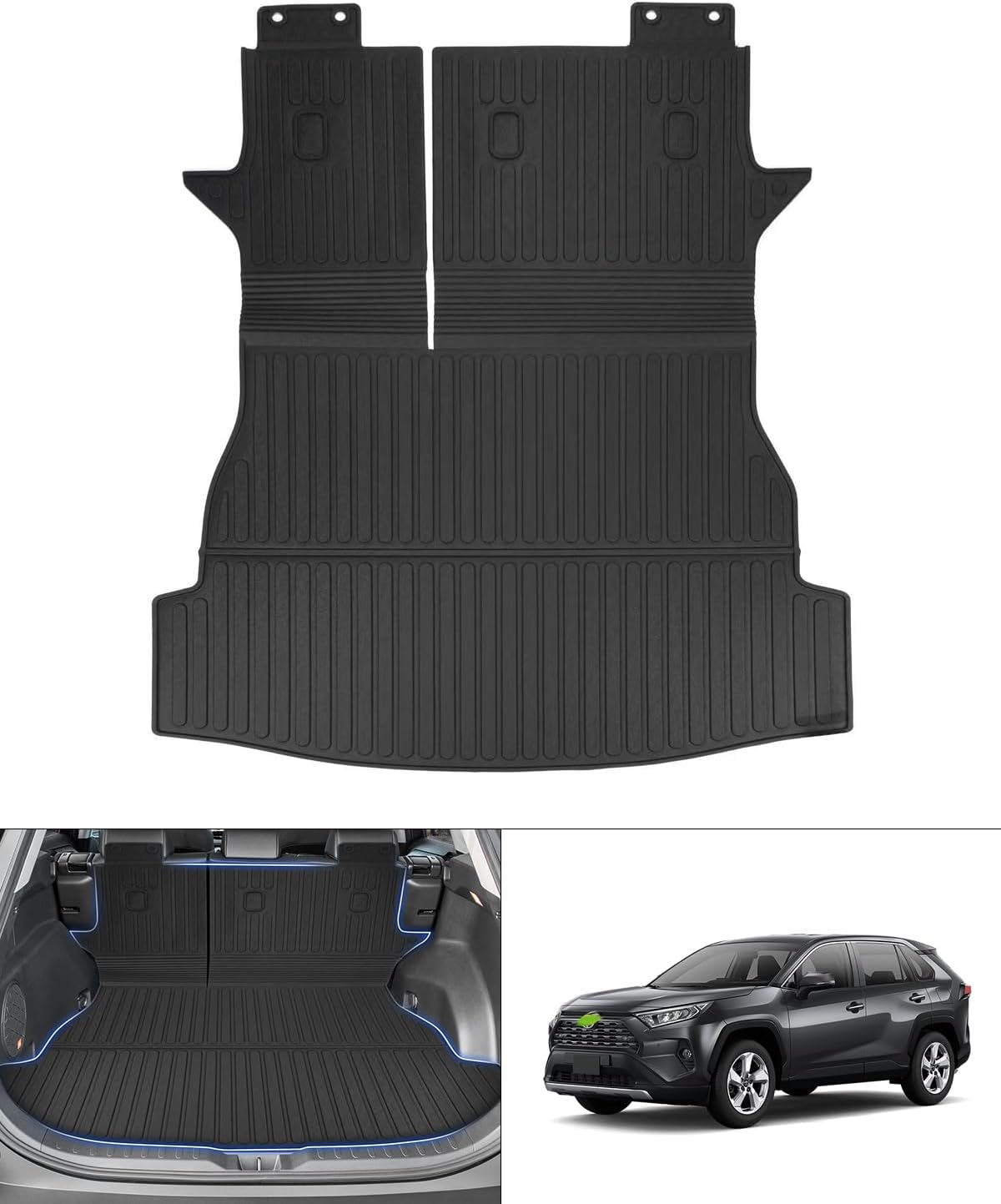 Amazon.com: Cartist Trunk Mat & Backrest Mat Fits for Toyota RAV4 2019 ...