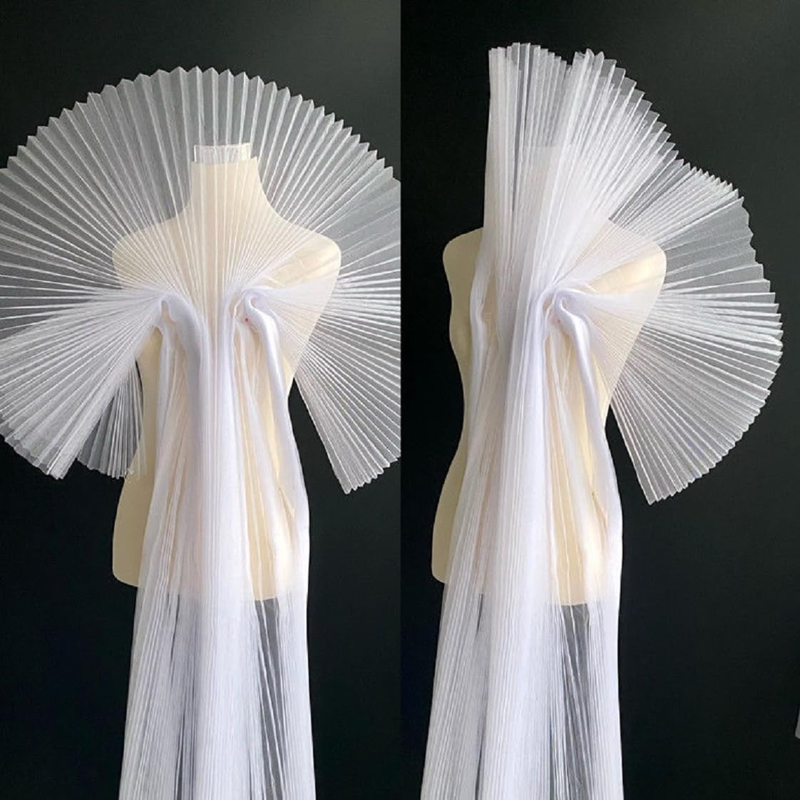 Amazon.com: YABINA Ruffled Lace Trims 1 Yards, Pleated Lace Fabric Trim ...