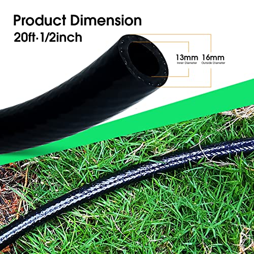 Snapklik.com : 20 FT 1/2 Inch Drip Irrigation Tubing Main Line Hose For ...